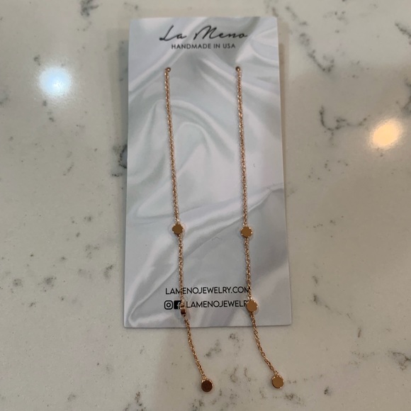 La Meno | Jewelry | La Meno 8k Rose Gold Earrings | Poshmark